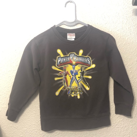 Disney | Shirts & Tops | Brown Save The World Power Ranger Sweater ...